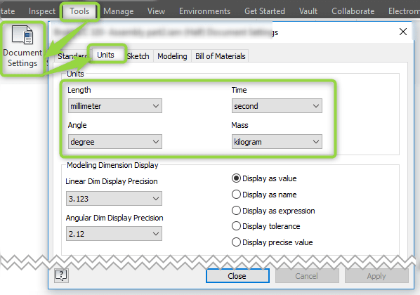Understanding Units in Inventor – Clint Brown