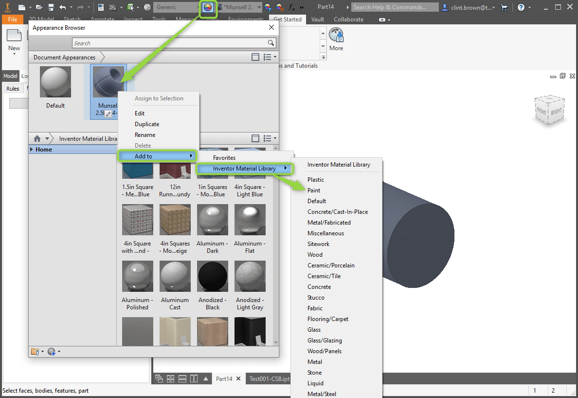 RAL + Pantone + Munsell Colour Generator for Inventor – Clint Brown