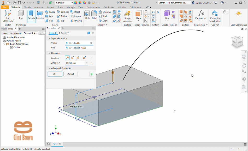 Inventor 2020: Improved User Interface – Clint Brown