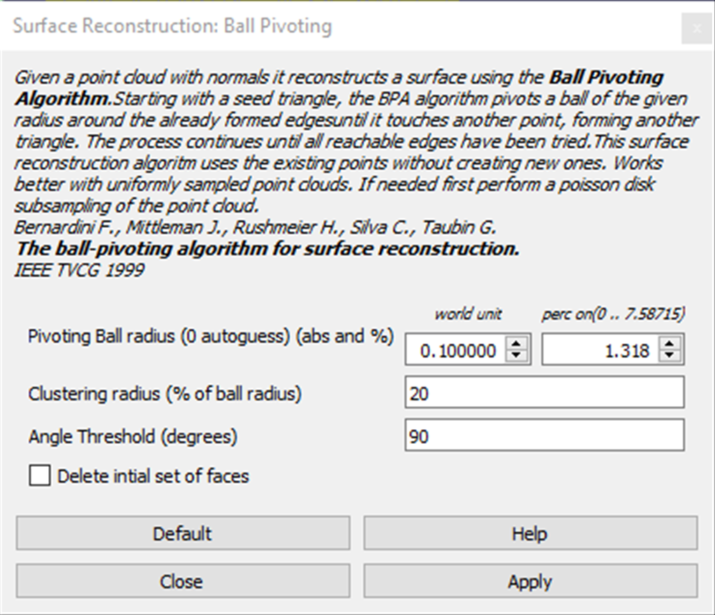 Convert Point Cloud Data to Mesh – Clint Brown