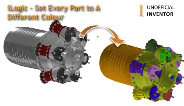 iLogic – Set Every Part to A Different Colour – Clint Brown