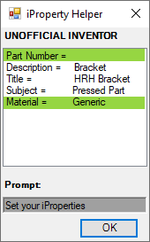 Inventor iProperty Helper – Clint Brown