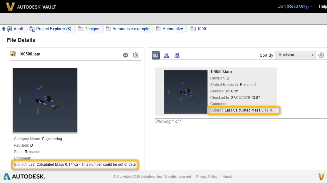 Vault: Display Mass – Client or Web – Clint Brown