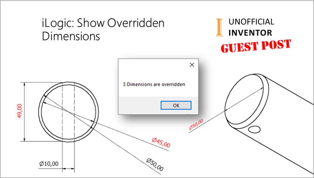 iLogic: Show Overridden Dimensions – Clint Brown